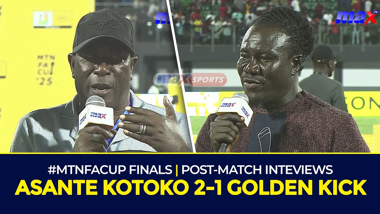 Asante Kotoko 2-1 Golden Kick SC | #MTNFACup Finals | Post-Match ...