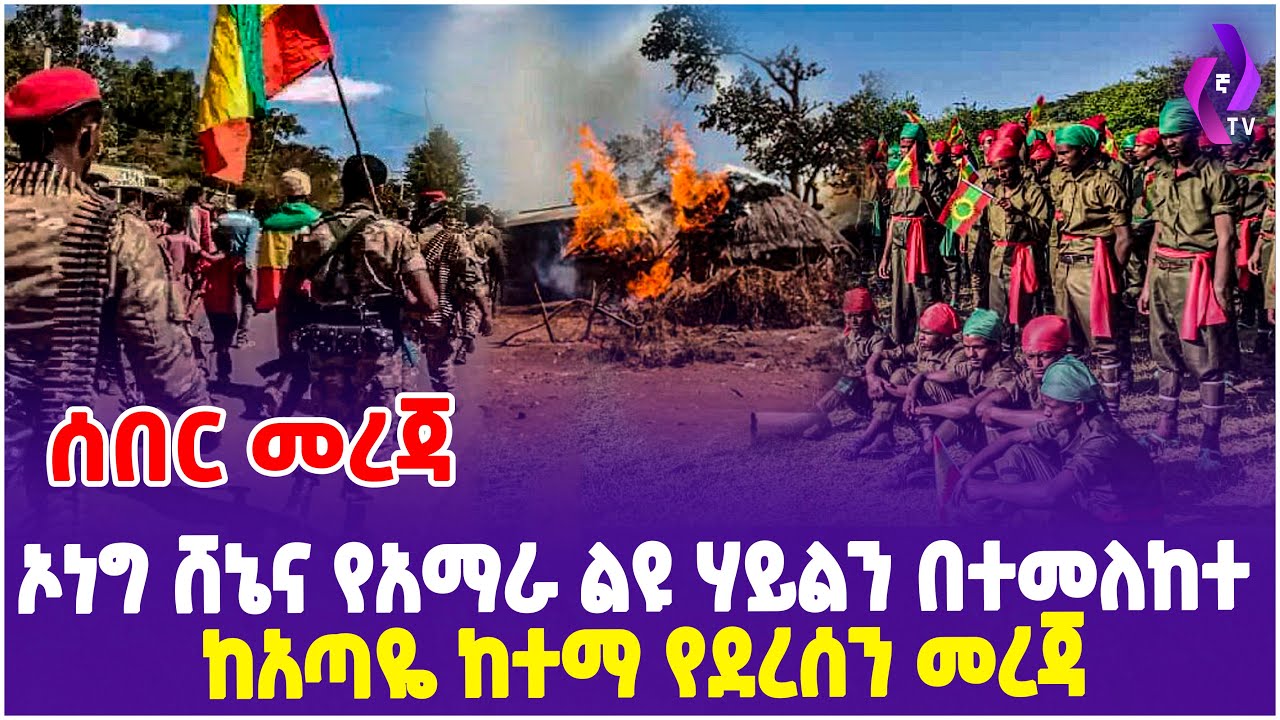 ኦነግ ሸኔና የአማራ ልዩ ሃይልን በተመለከተ ከአጣዬ ከተማ የደረሰን መረጃ! | Ataye | NDFE | Amhara ...