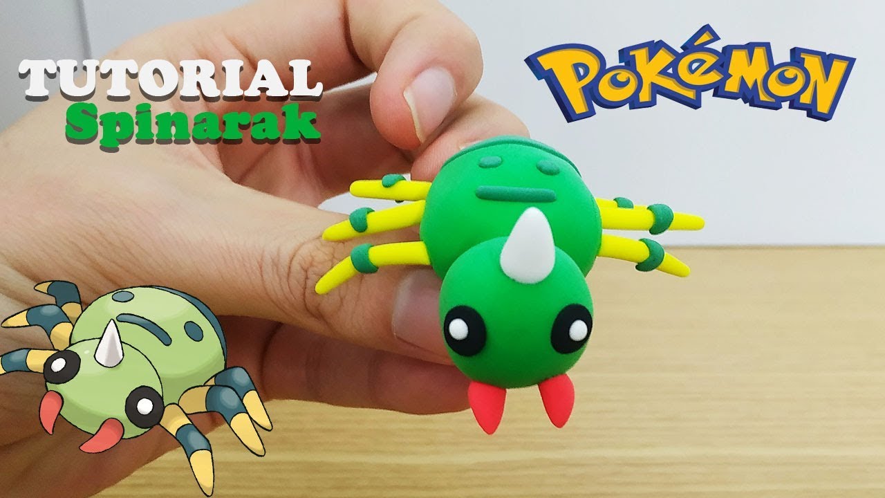 Como hacer Pokemon SPINARAK clay art [ TUTORIAL ] MiArtePrefiero - YouTube