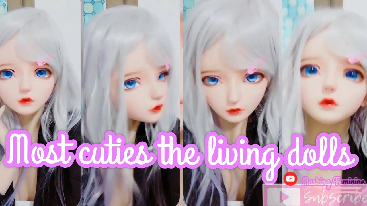 Most cuties girl like a living dolls || Female masking feminine ...