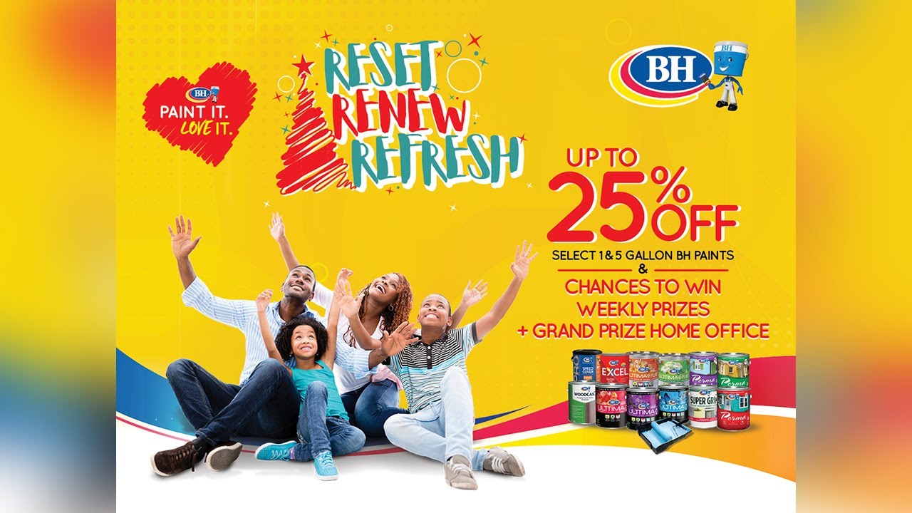 Christmas with BH Paints in Jamaica: Save on Paint and Chances to Win ...
