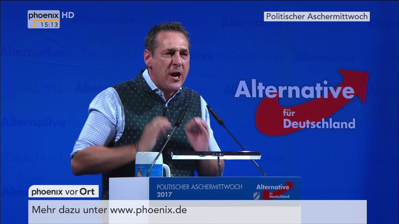 Politischer Aschermittwoch: Frauke Petry und Heinz-Christian Strache am ...