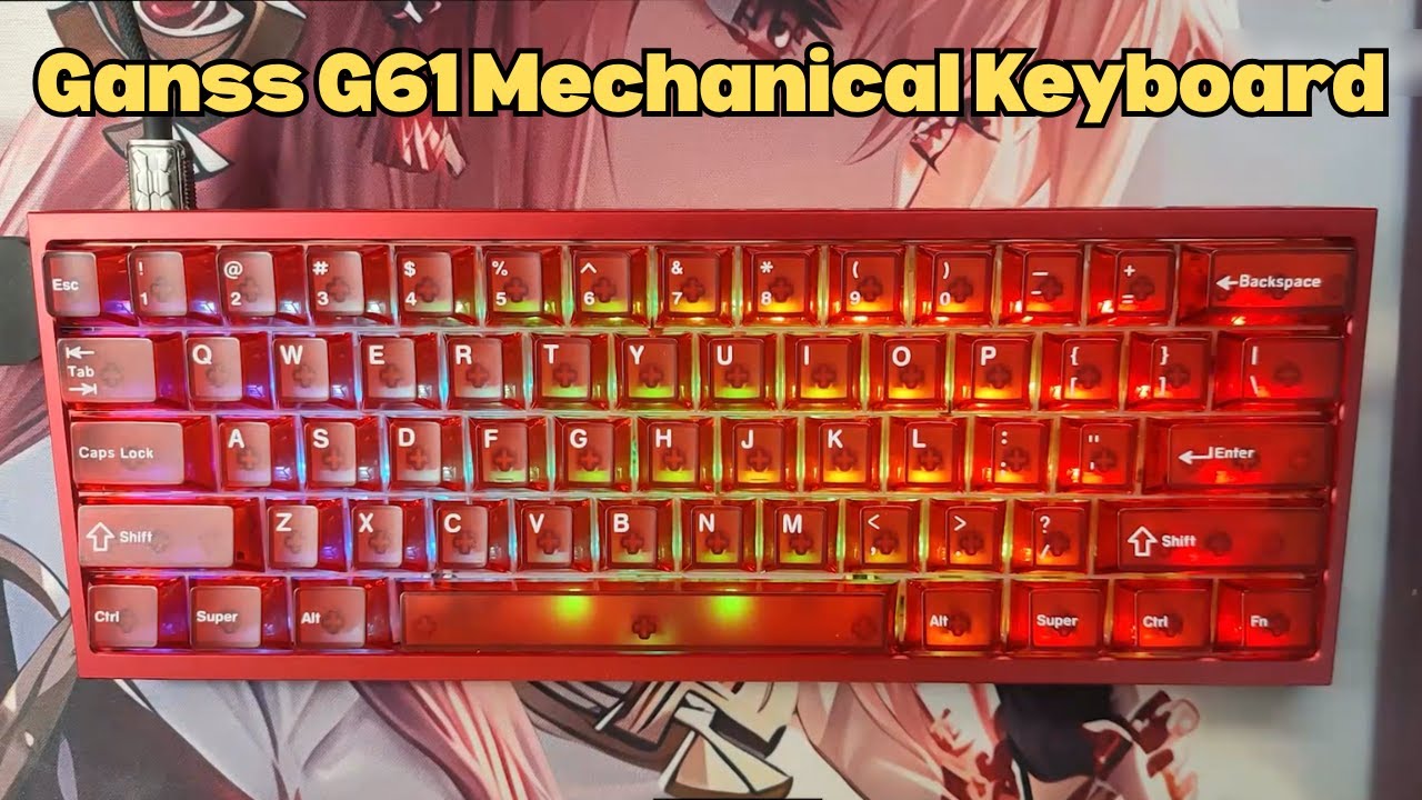 Ganss G61 Magnetic Switch Mechanical Keyboard Unboxing, Sound Test ...