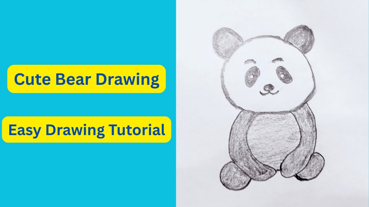 How to Draw a Cute Bear Step by Step for Beginners 🐻 ️ | Easy Drawing ...