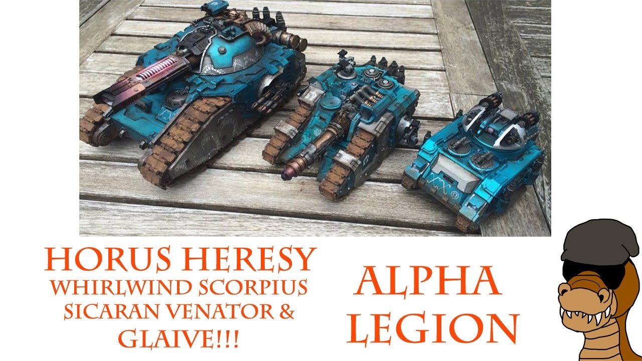 Showcase - Warhammer 30K Alpha Legion Whirlwind Scorpius/ Sicaran ...