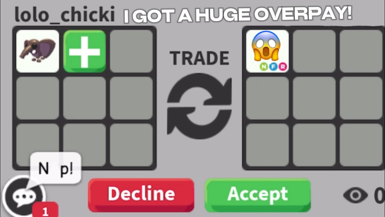 😱😨OMG! I GOT A HUGE OVERPAY FOR MY BUSH ELEPHANT! #adoptme - YouTube