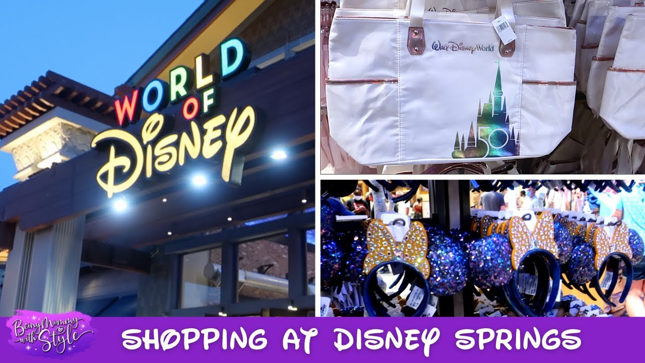Shopping at Disney Springs | 50th Celebration Merchandise - YouTube