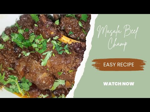 Masala Beef Champ recipe by cooking with sana jawed - YouTube
