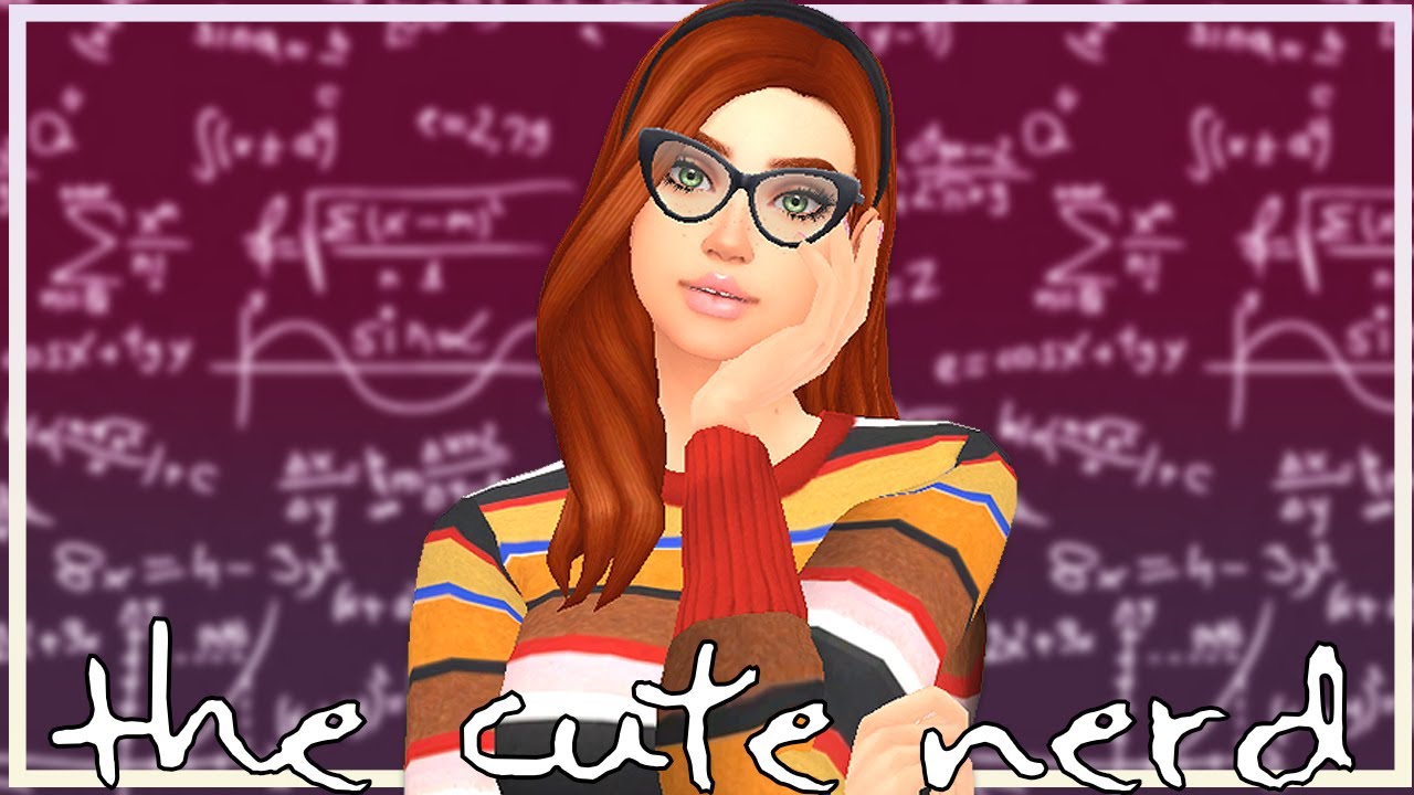 The Sims 4 CAS- The Cute Nerd! - YouTube