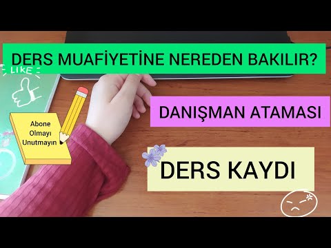 DGS ile kazananların ders kaydı nasıl olur?/ danışman ataması/ ders muafiyetine nereden bakılır #dgs