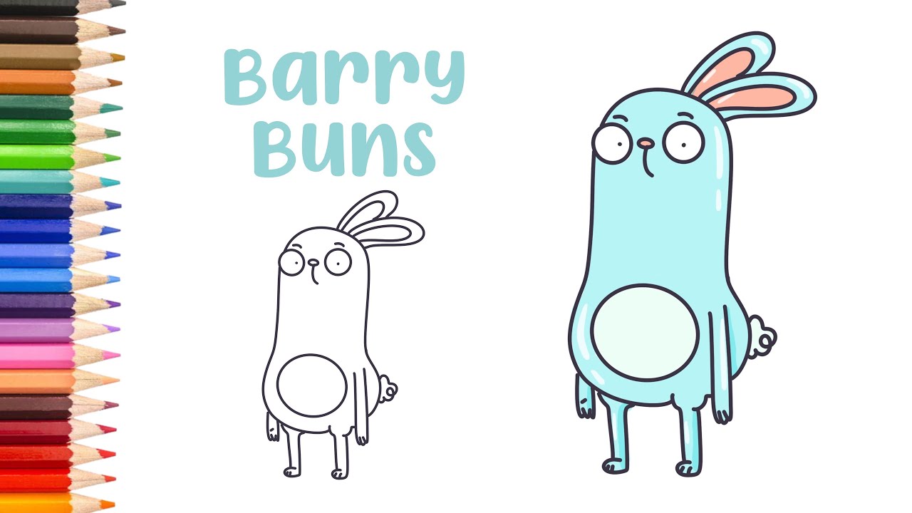 How to Draw Barry Buns | Kiff Easy || Easy Step By Step Drawing ...