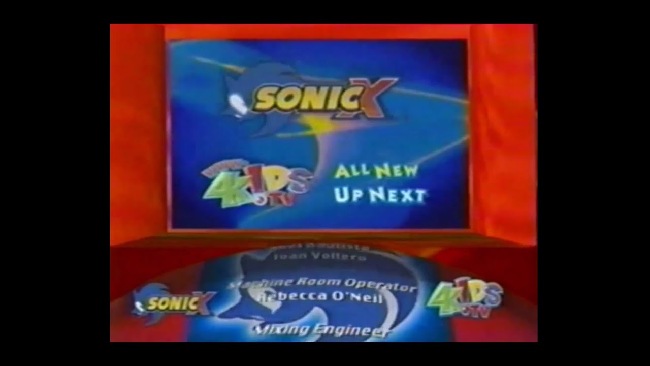 4KidsTv March 12, 2005 Don't Miss An All New Sonic X Before It's Too ...