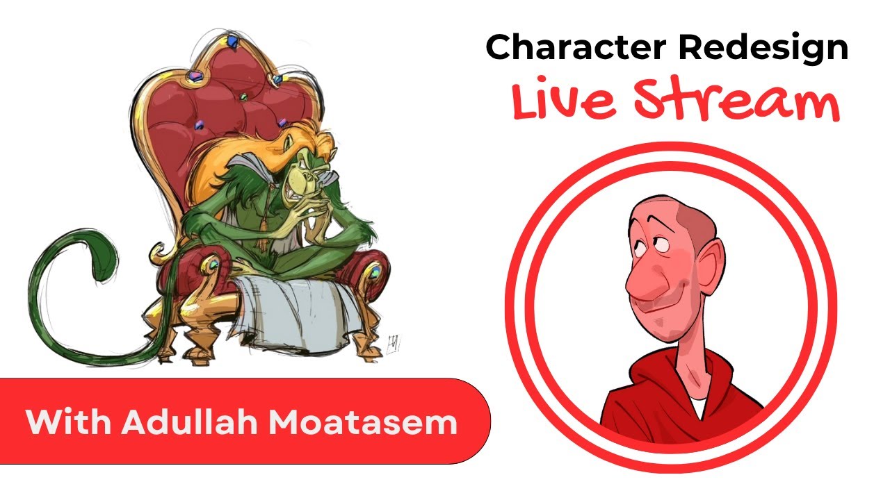 Character Redesign | Live Stream with Abdullah Moatasem - YouTube