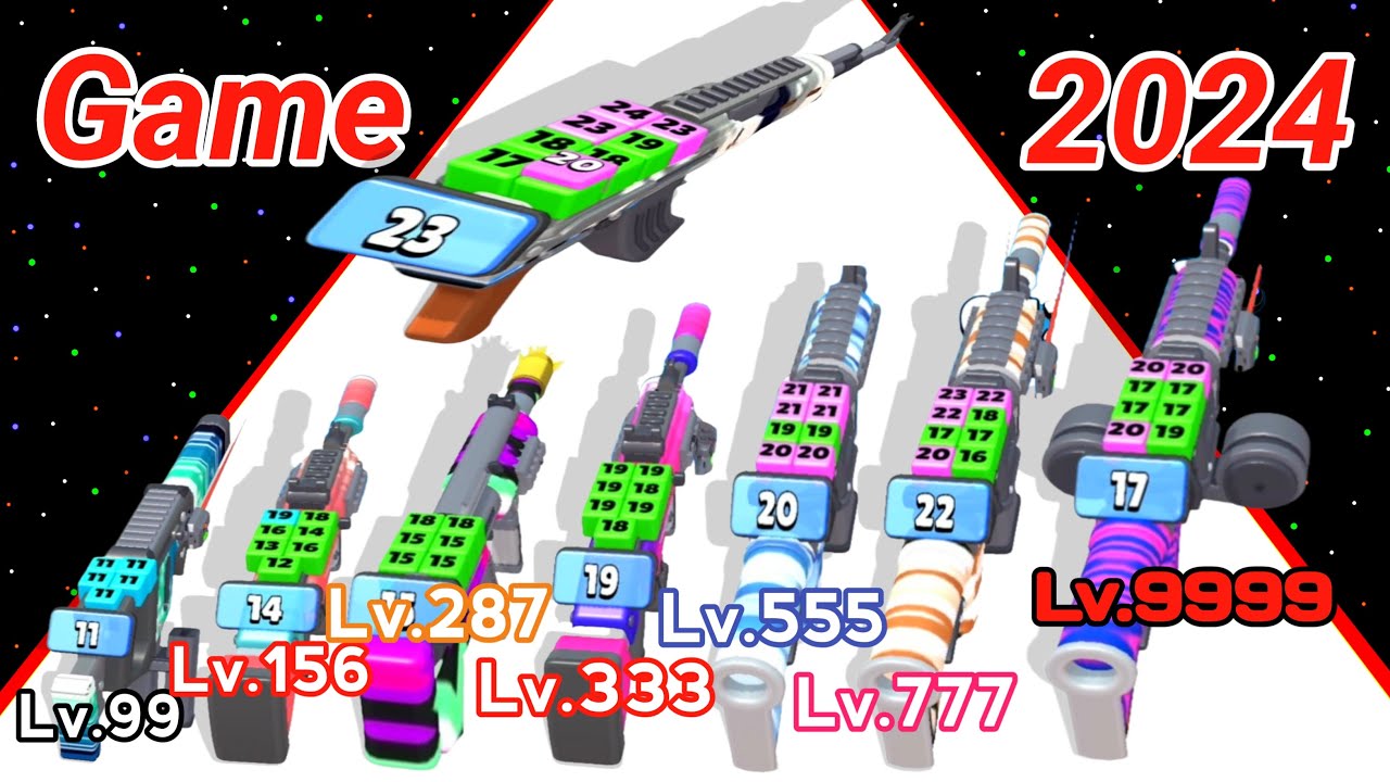 Button Gun 3D Run Level Up Gun (2024) New Game Gun Evolution ( Part -2 ...
