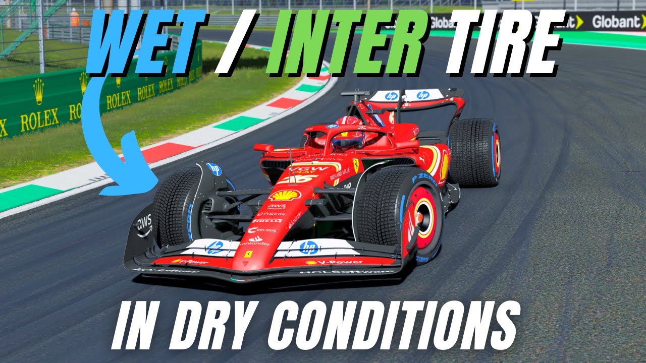 How Fast is an F1 CAR with Wet Tires in Dry Conditions ? - YouTube