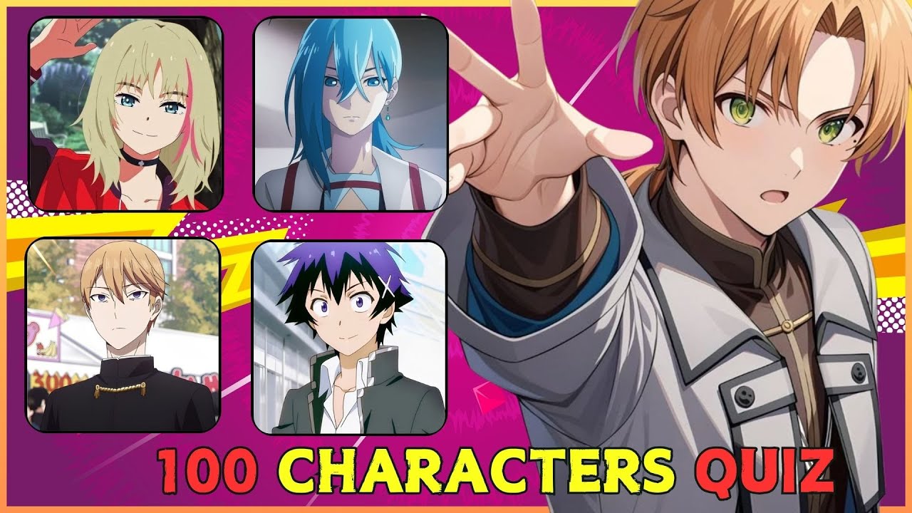 Anime Quiz | Choose 1 anime character in 5 seconds! | Random Quiz Anime ...