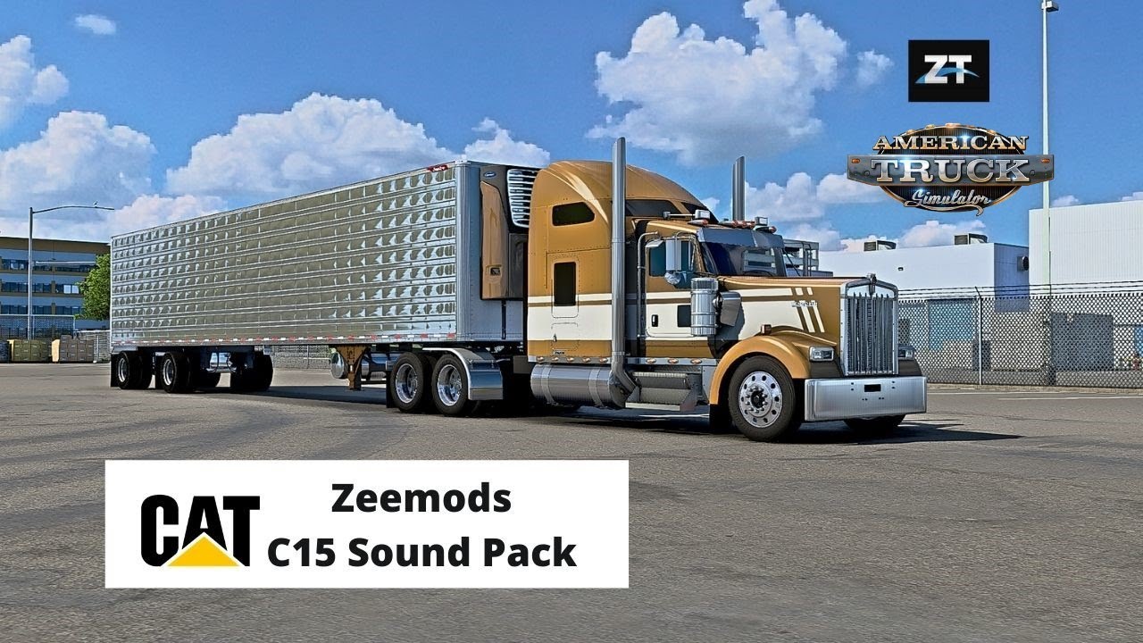 ATS 1.40 l Zeemods CAT C15 6NZ Engine Sound Pack l #41 - YouTube