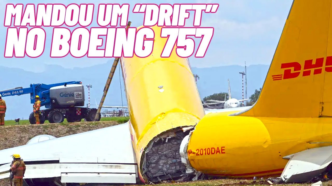 O BOEING 757 DA DHL que fez um "DRIFT" no AEROPORTO - YouTube