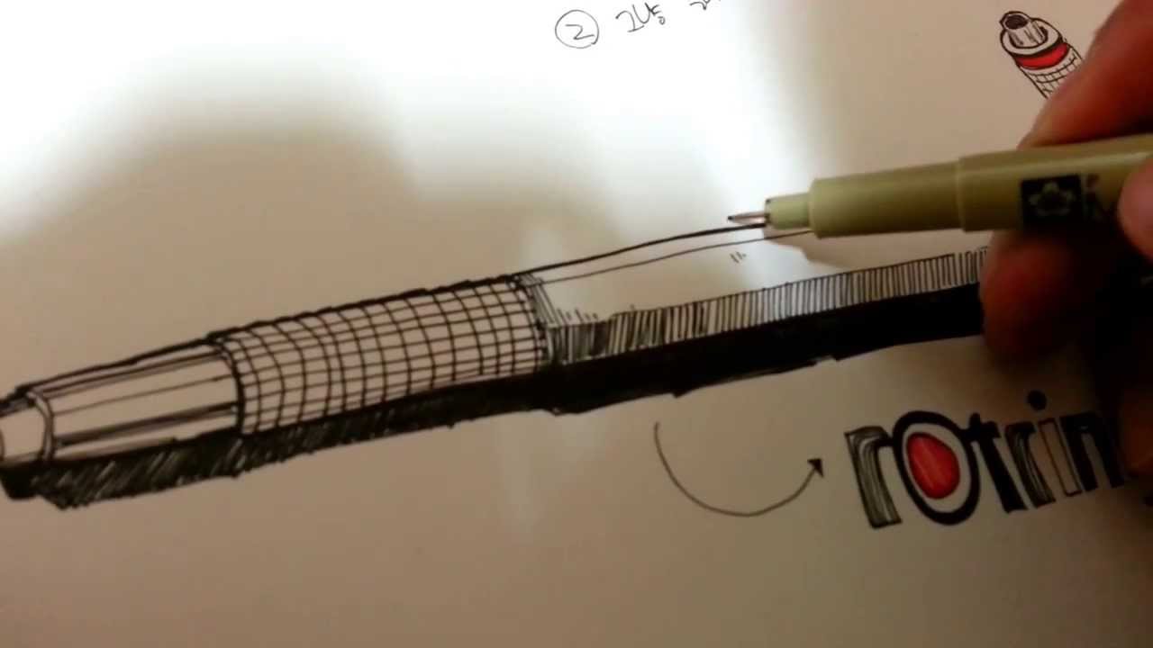 DailyDrawing 01- 매일매일 그림그리기 Rotring 300 - YouTube