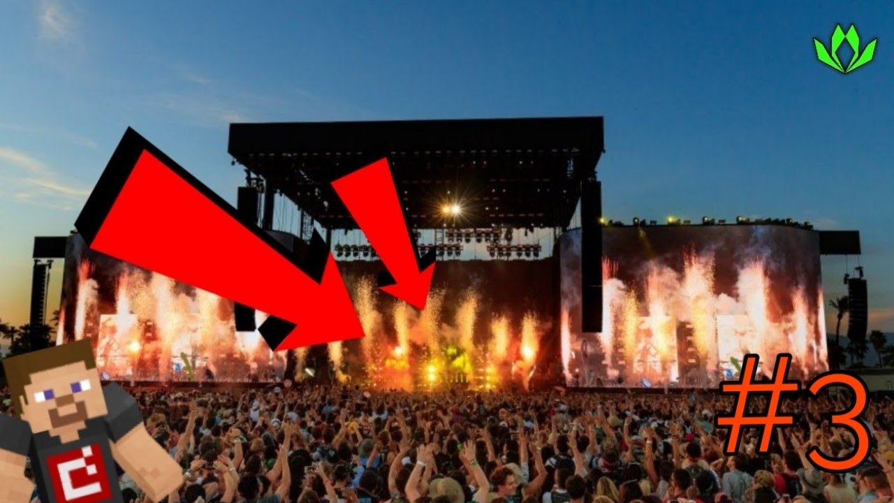 How To Build A Concert Stage In Minecraft - Coachella Tutorial - Part 3 ...