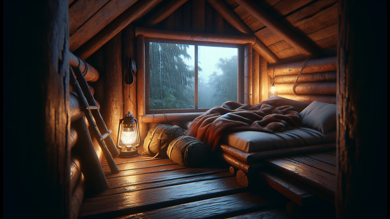 Finding Refuge: A Rainy Night in a Borneo Jungle Cabin - YouTube