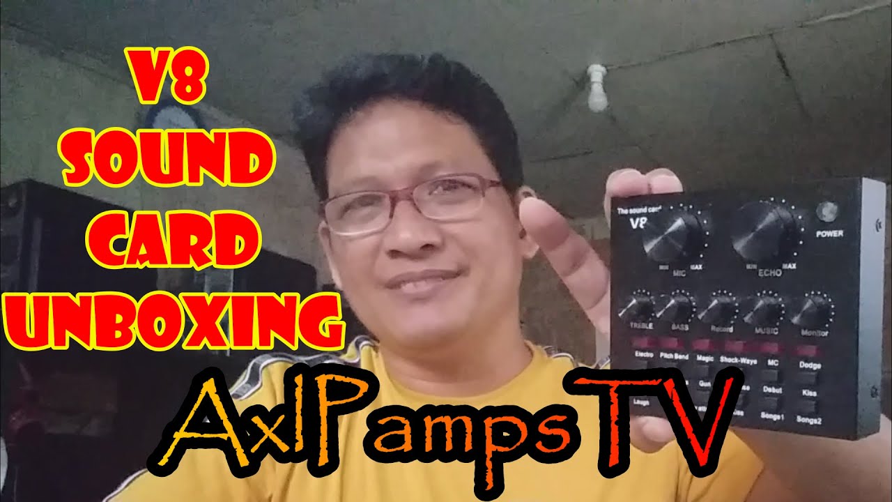 UNBOXING V8 LIVE BROADCASTING SOUND CARD - YouTube