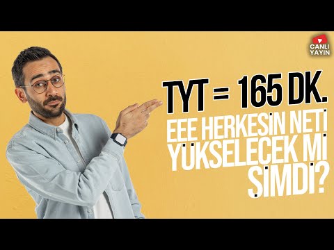 TYT = 165 dk. | Bütün Seviyelere Özel Yeni Süre Yönetim Stratejisi [PK173]