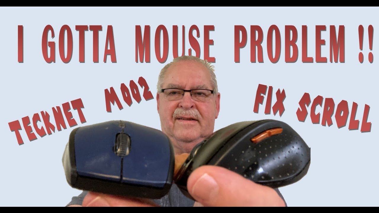 Tecknet mouse M002 - fix the scroll wheel - YouTube