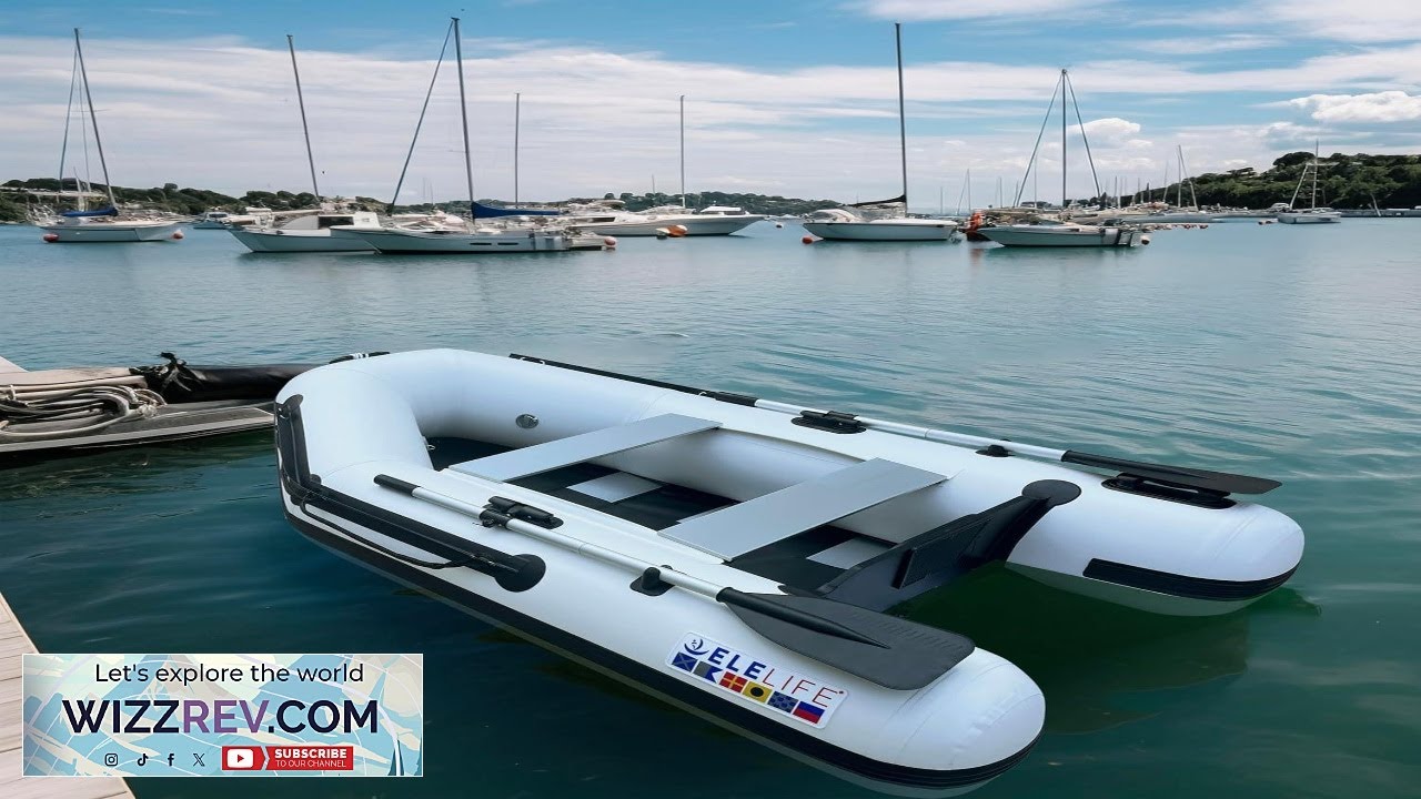 10FT Inflatable Boat 2 3Person Portable raft 2 Aluminum seat Board and ...