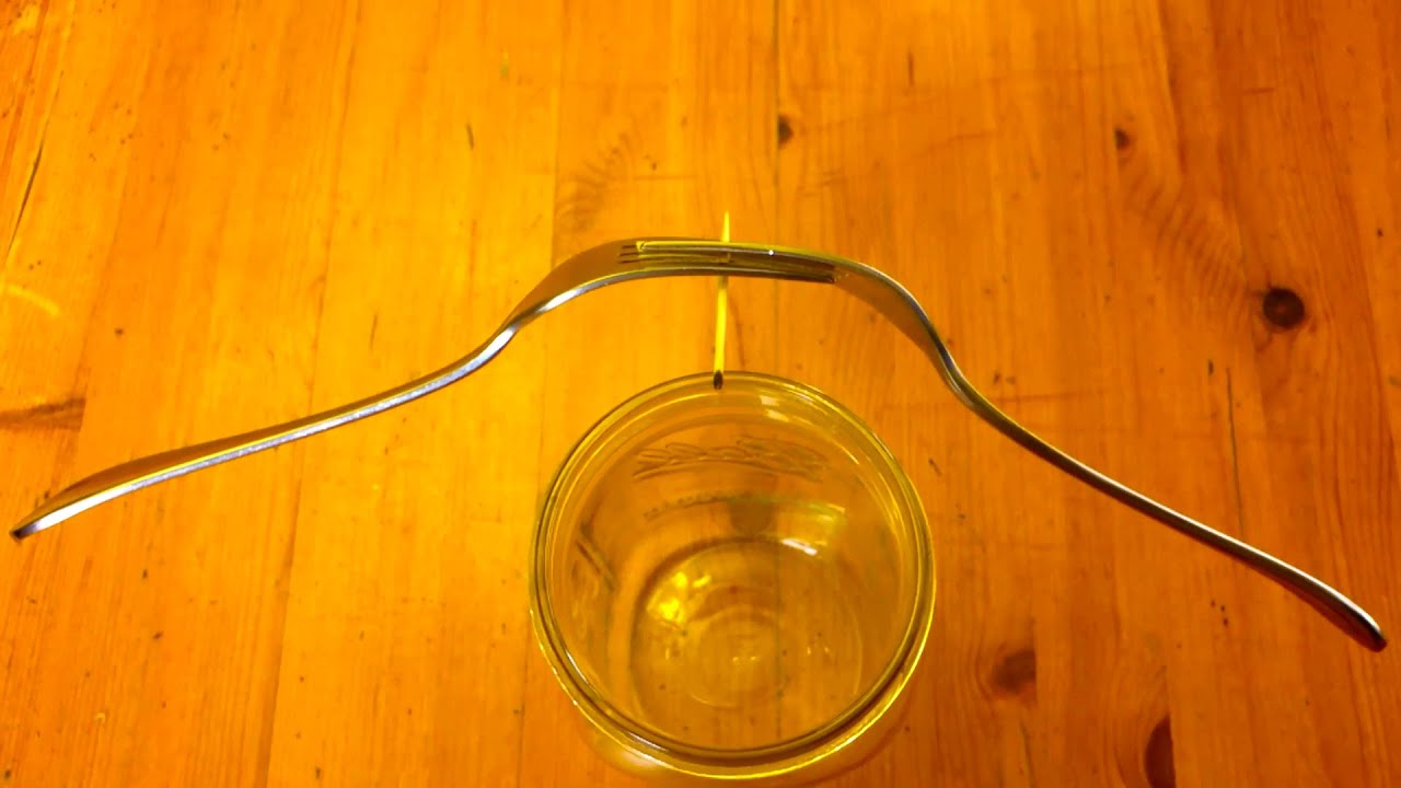 Balancing Act (A Fork Science Experiment) - Science Experiments - YouTube