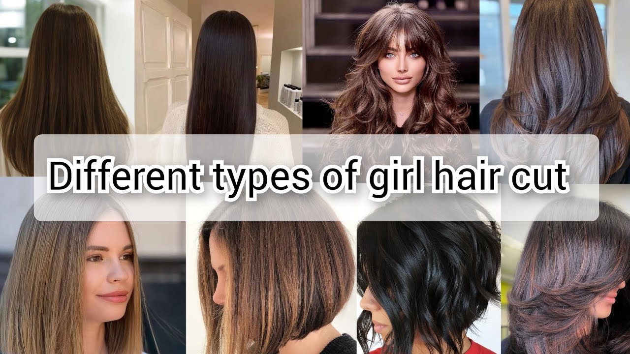 different types of girl hair cut with their name and images 🤗💫#video ...