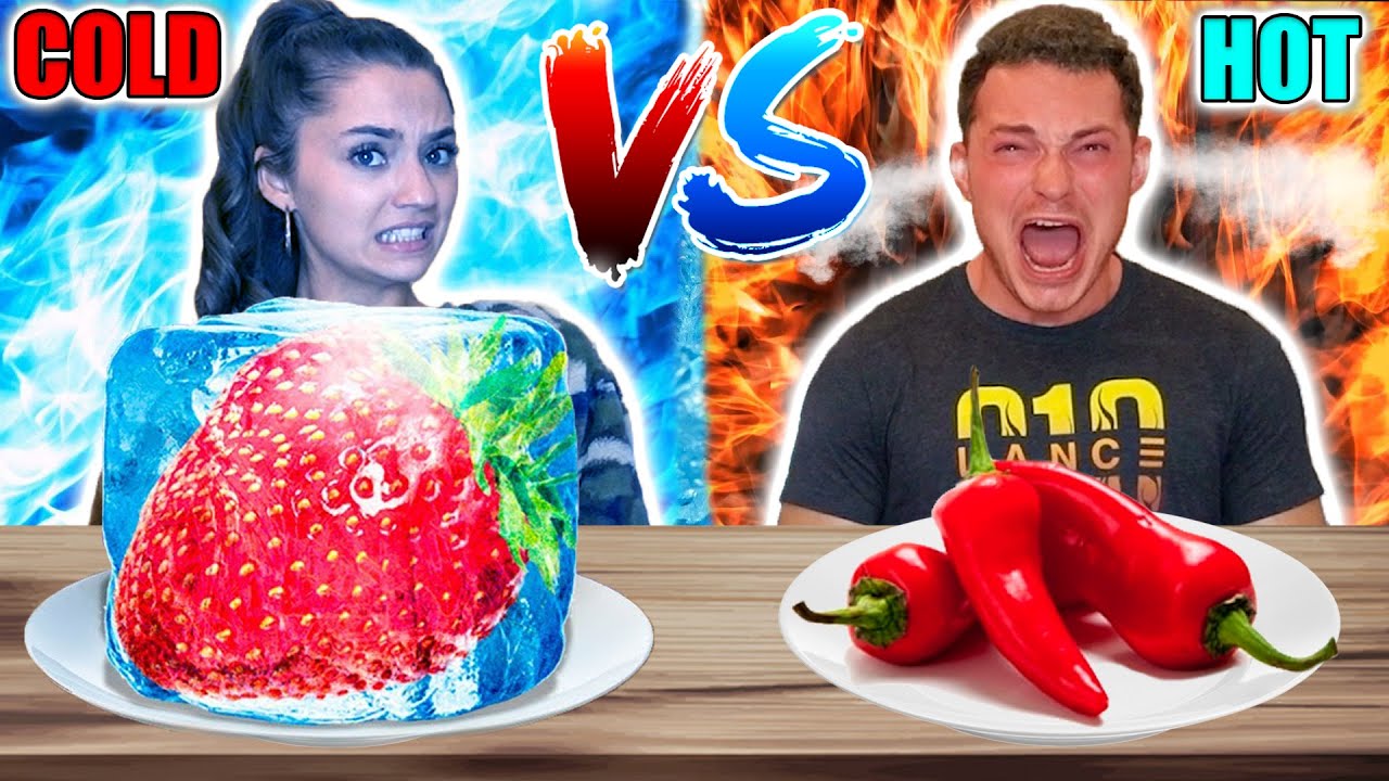 HOT VS COLD FOOD CHALLENGE - YouTube