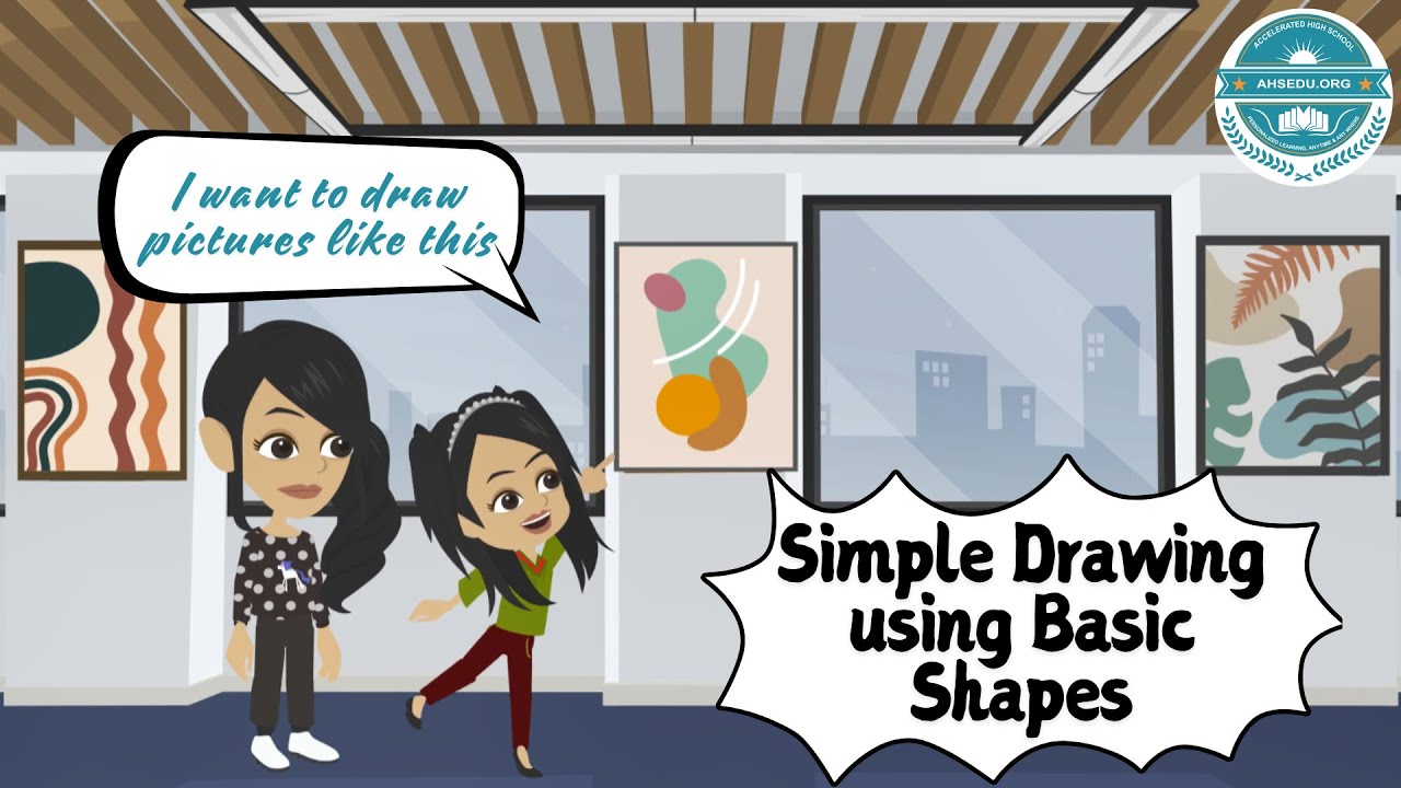 Learn Simple Drawing using Basic Shapes | The Captain AHS-show | DIY ...