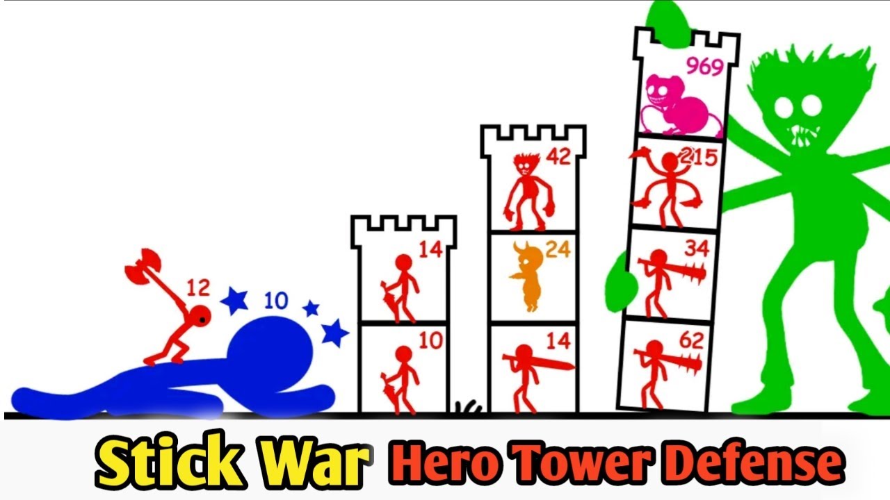 Stick War: Hero Tower Defense Gameplay | Stick War Level 1 - 45 | New ...