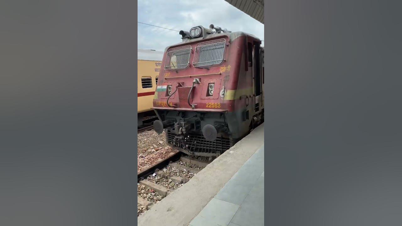KURJ-KKDE express with WAP-4 arrived Kurukshetra junction #train # ...