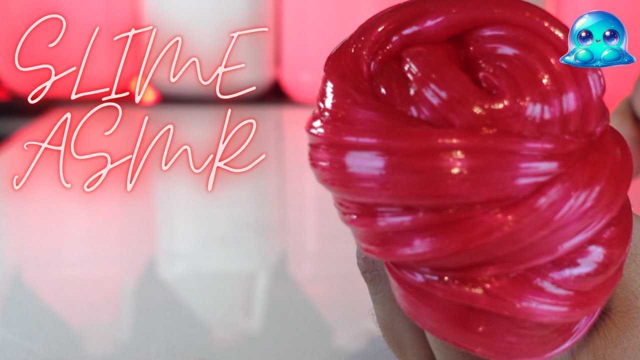 Enchanted Red Slime ASMR - Smushy Slime | No Talking No Music No ...