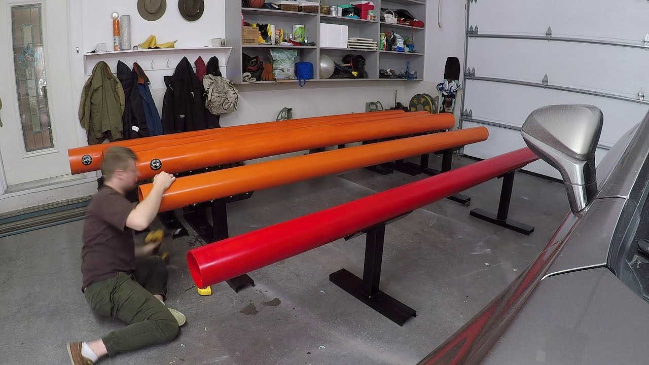 How to build the best backyard PVC rail! - YouTube