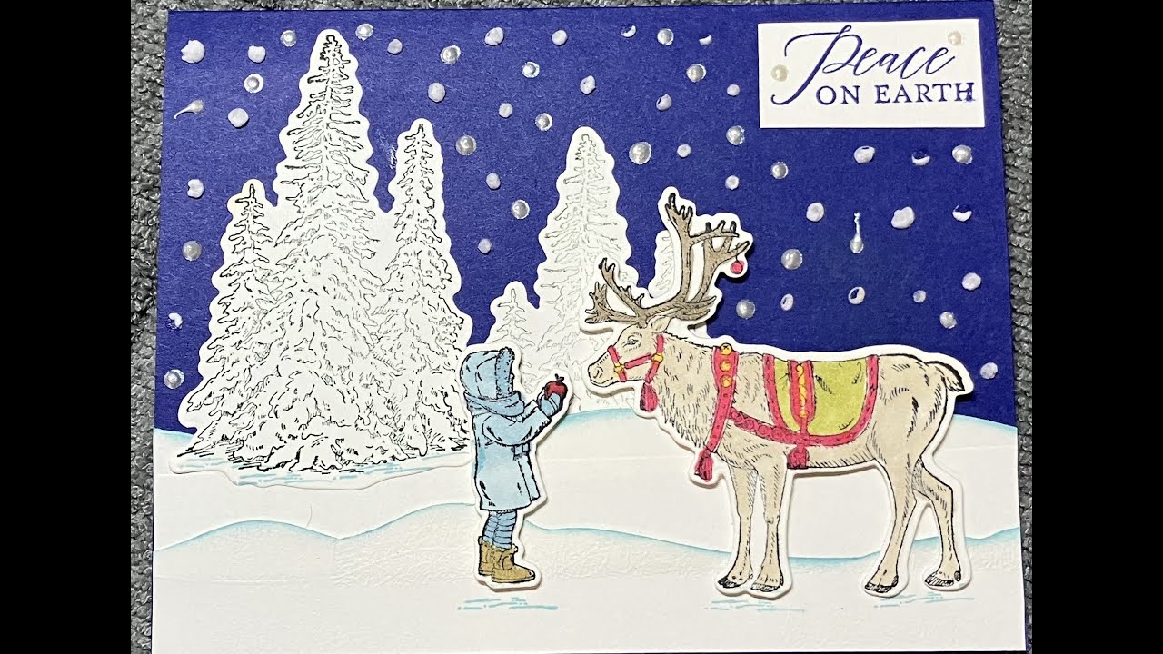 No 147 Regal Reindeer Card - YouTube