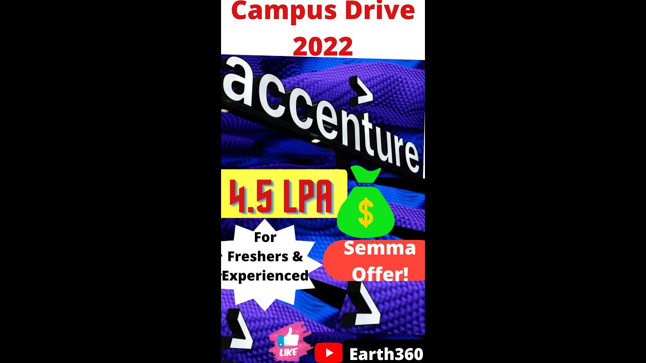 Hiring I Top MNC Accenture I High Salary I Fresher, Experienced I Step ...