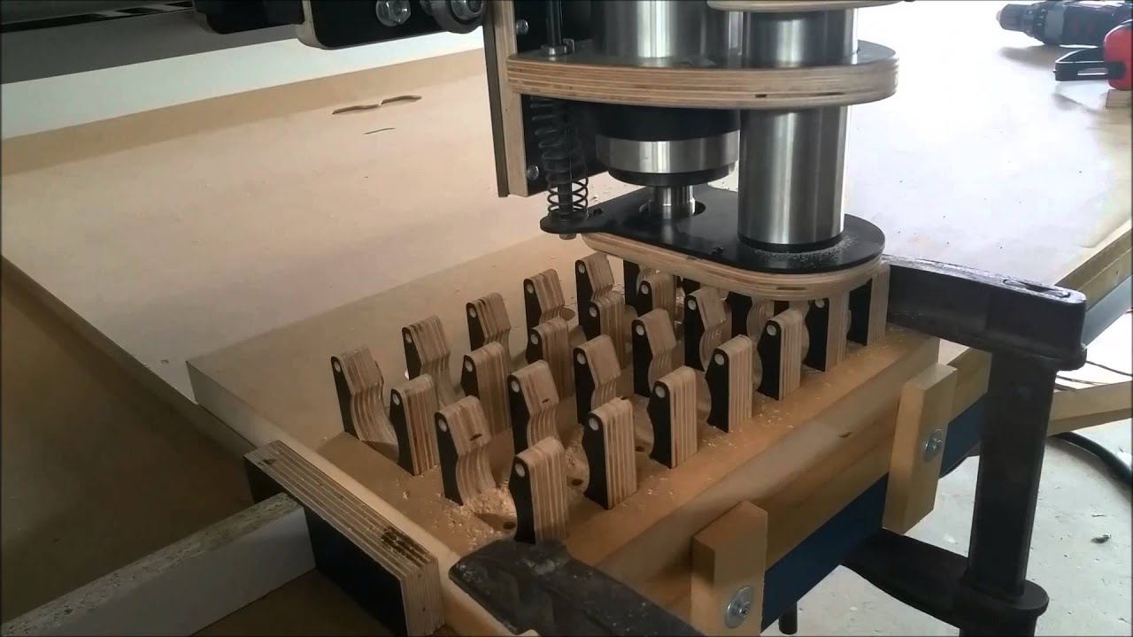XYZ-CNC.com spindle kit drilling & pocketing - YouTube