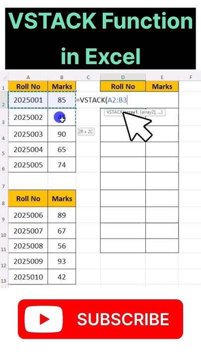 VSTACK Function in Excel#Excel VSTACK Formula#Excel#excel#excelformula#exceltutorial#shorts# ...