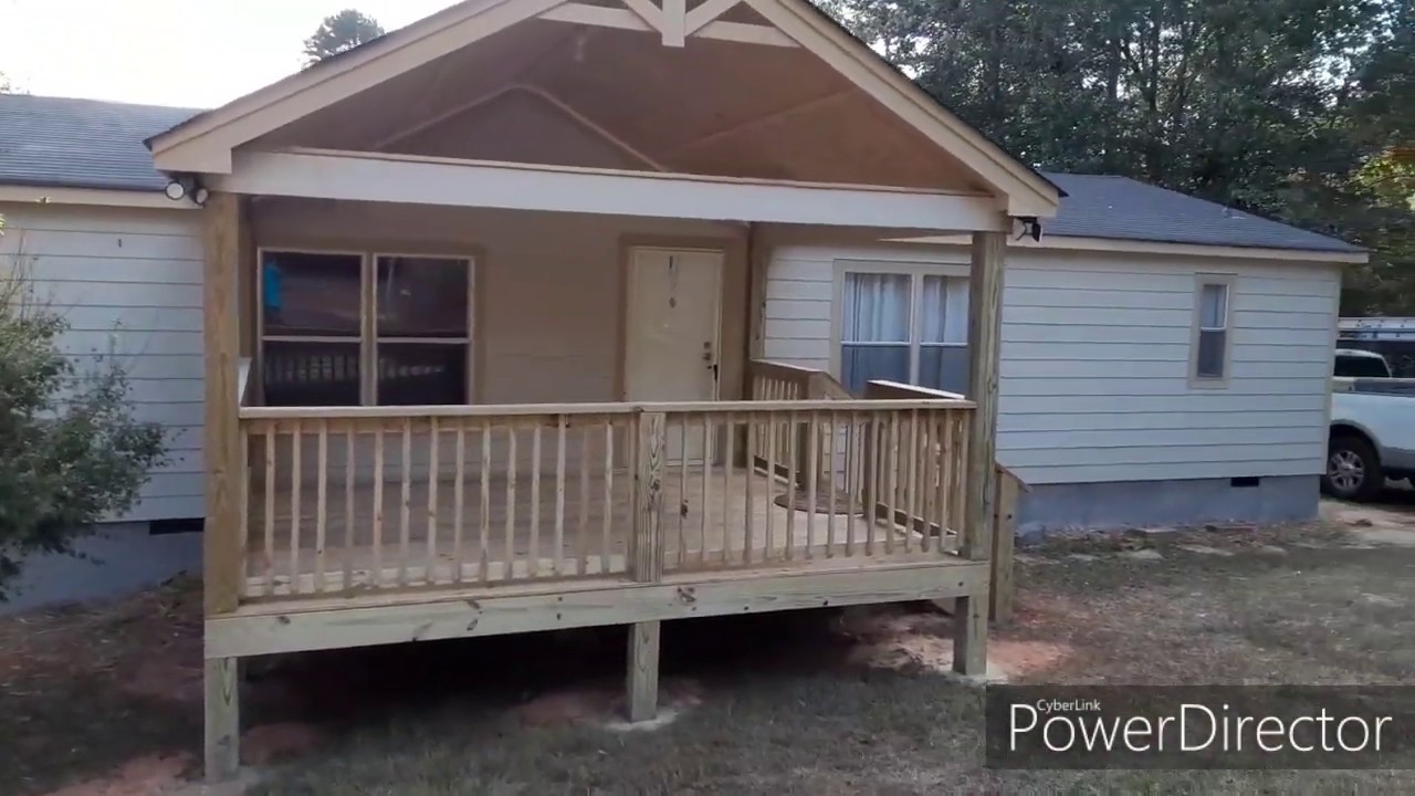 como construir un deck con techo - YouTube