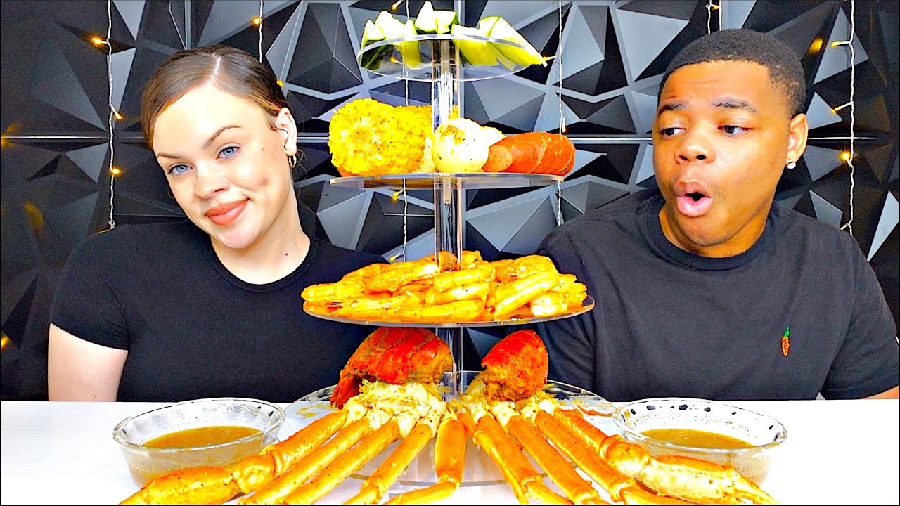 MASSIVE SEAFOOD BOIL TOWER MUKBANG - YouTube
