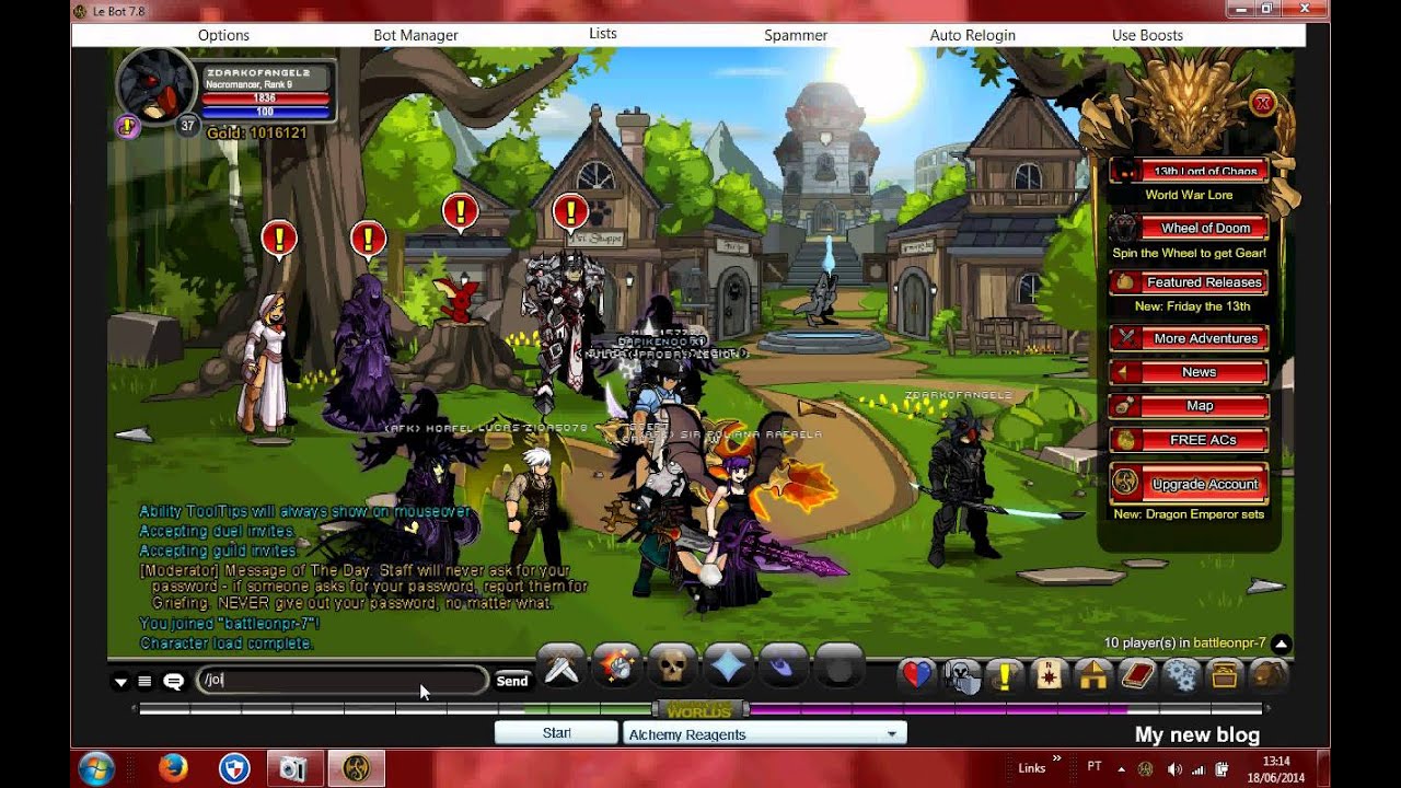 Como pega a class Dragonslayer No Adventure Quest world 2014 atualizado ...