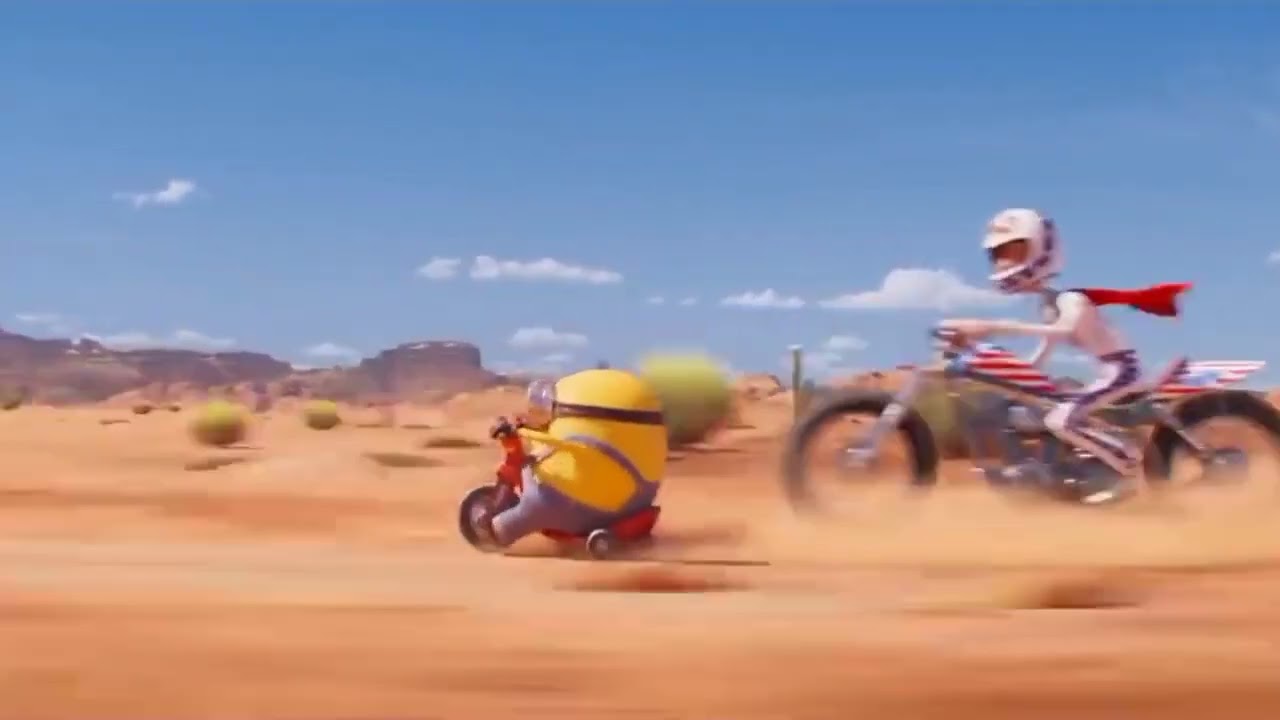 Minion riding bicycle video meme - YouTube