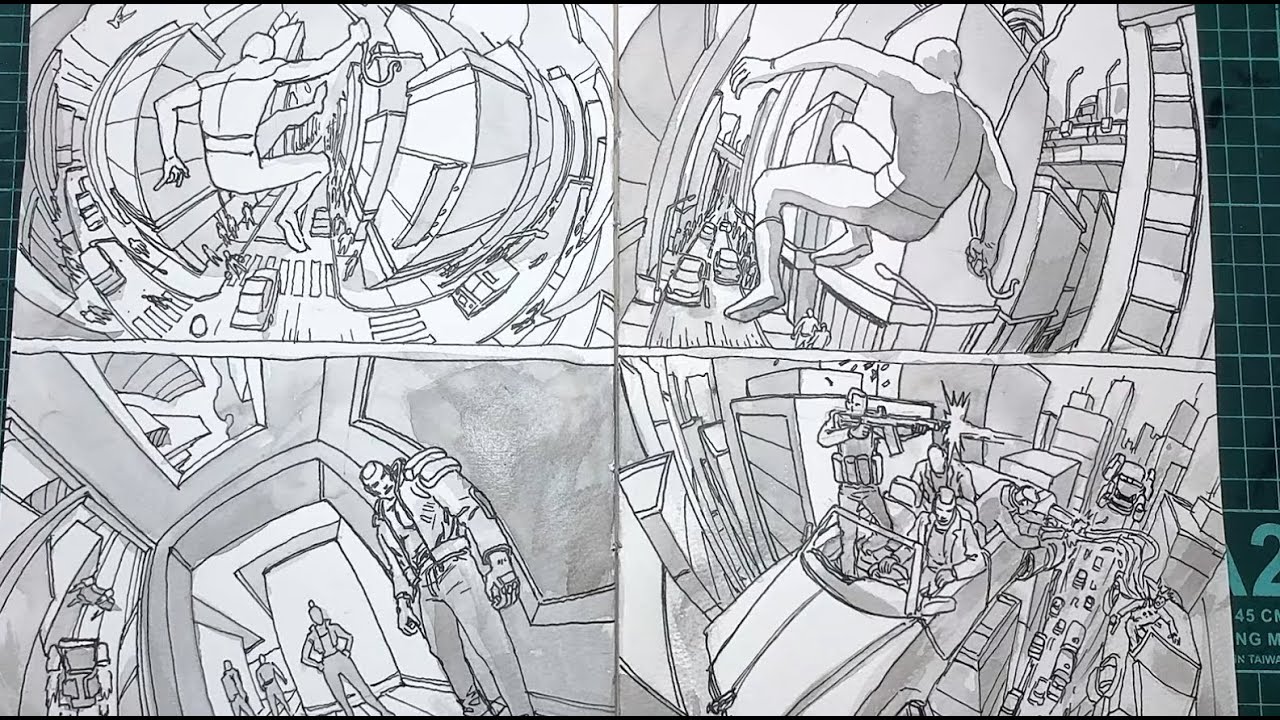 Secrets of fish eye perspective. How to draw dynamic fish perspective ...