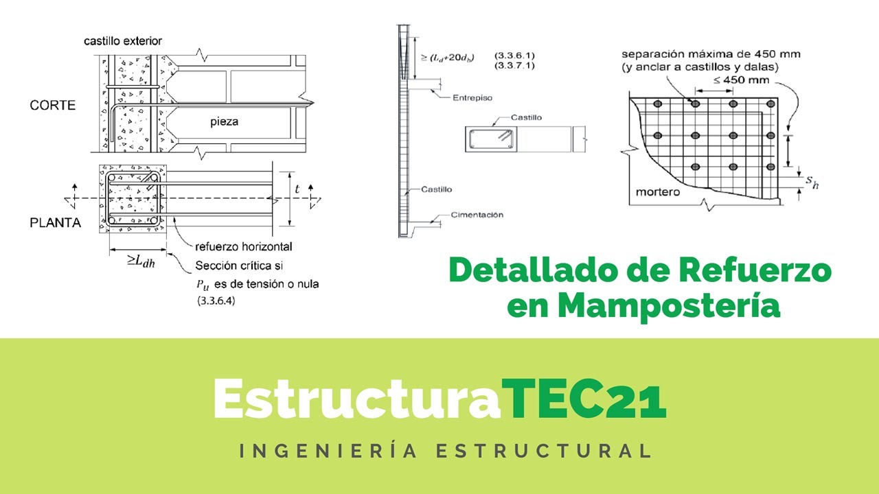 Refuerzo Vertical En Muros De Mampostería