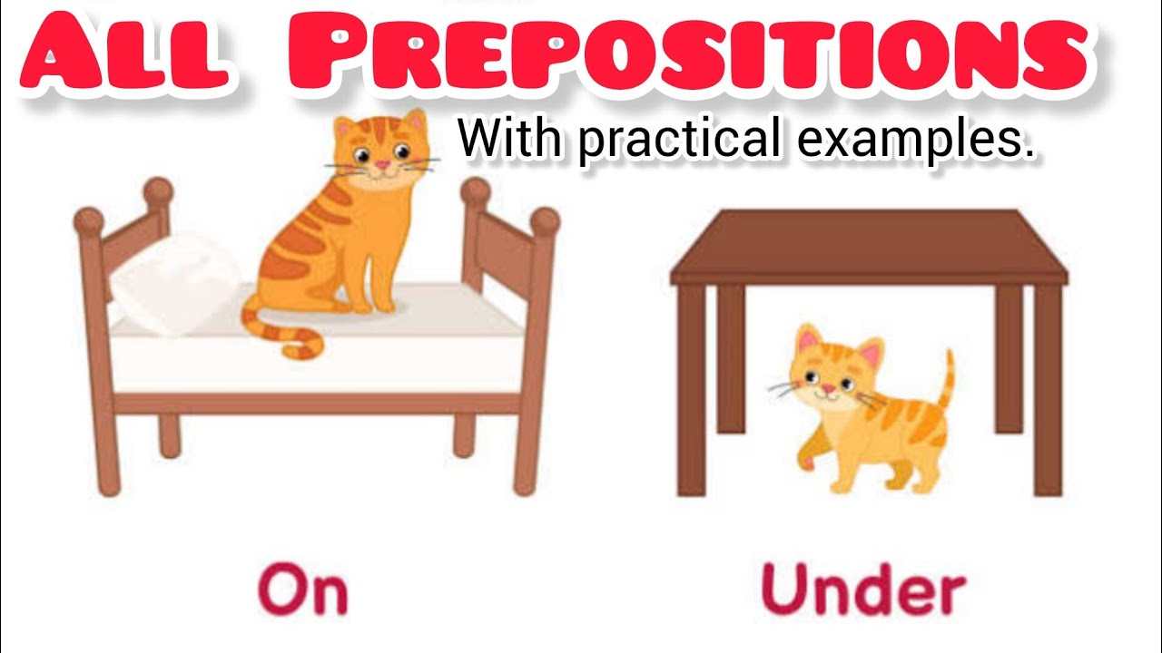 All Prepositions - Since, For, Until, Below, onto, across, etc ...