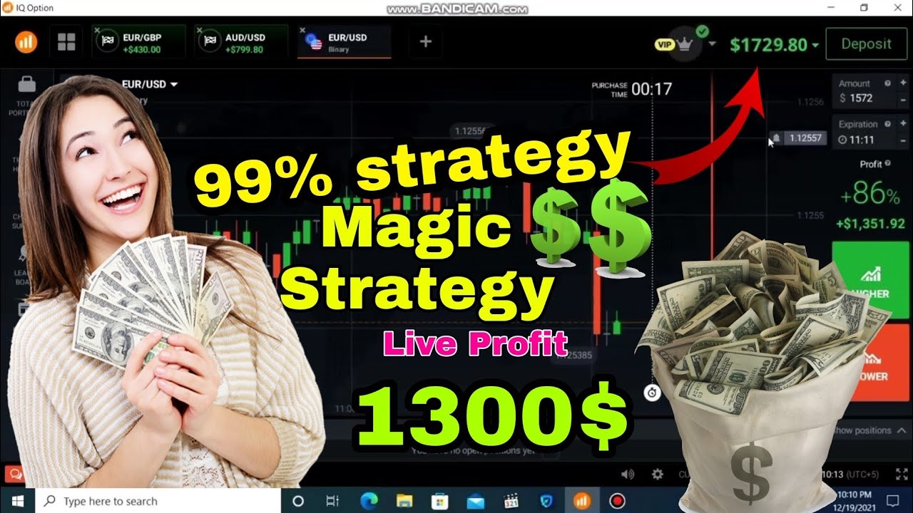 99% magic strategy 1300$ live profit | iq option strategy 2021 - YouTube