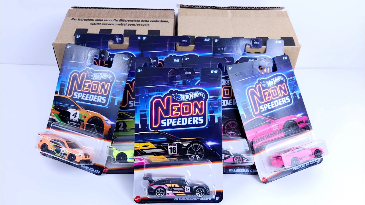 Showcase Hot Wheels NEON Speeders Series 3 - YouTube